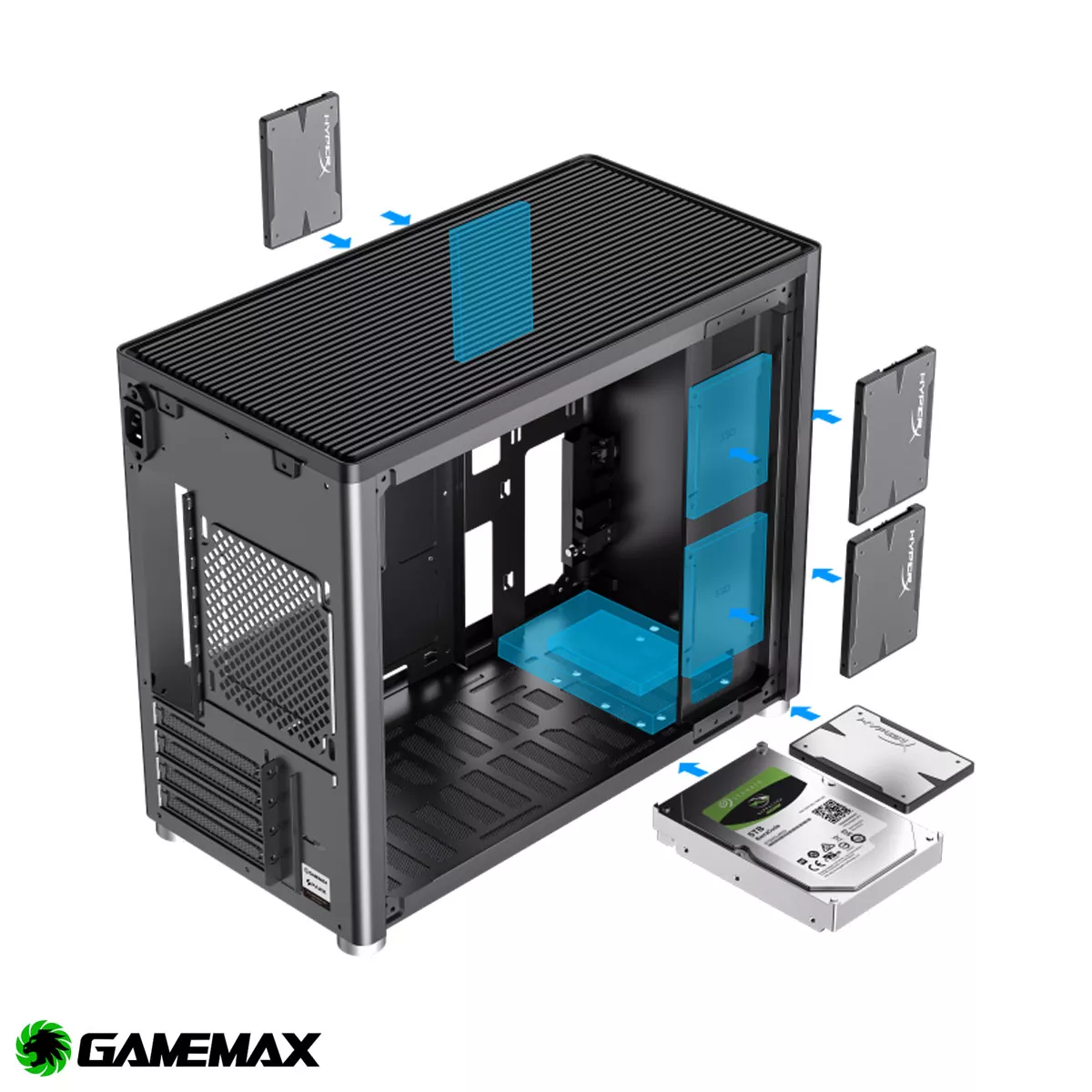 Case Gamemax Spark Black / mATX / Vidrio templado | Quito Ecuador