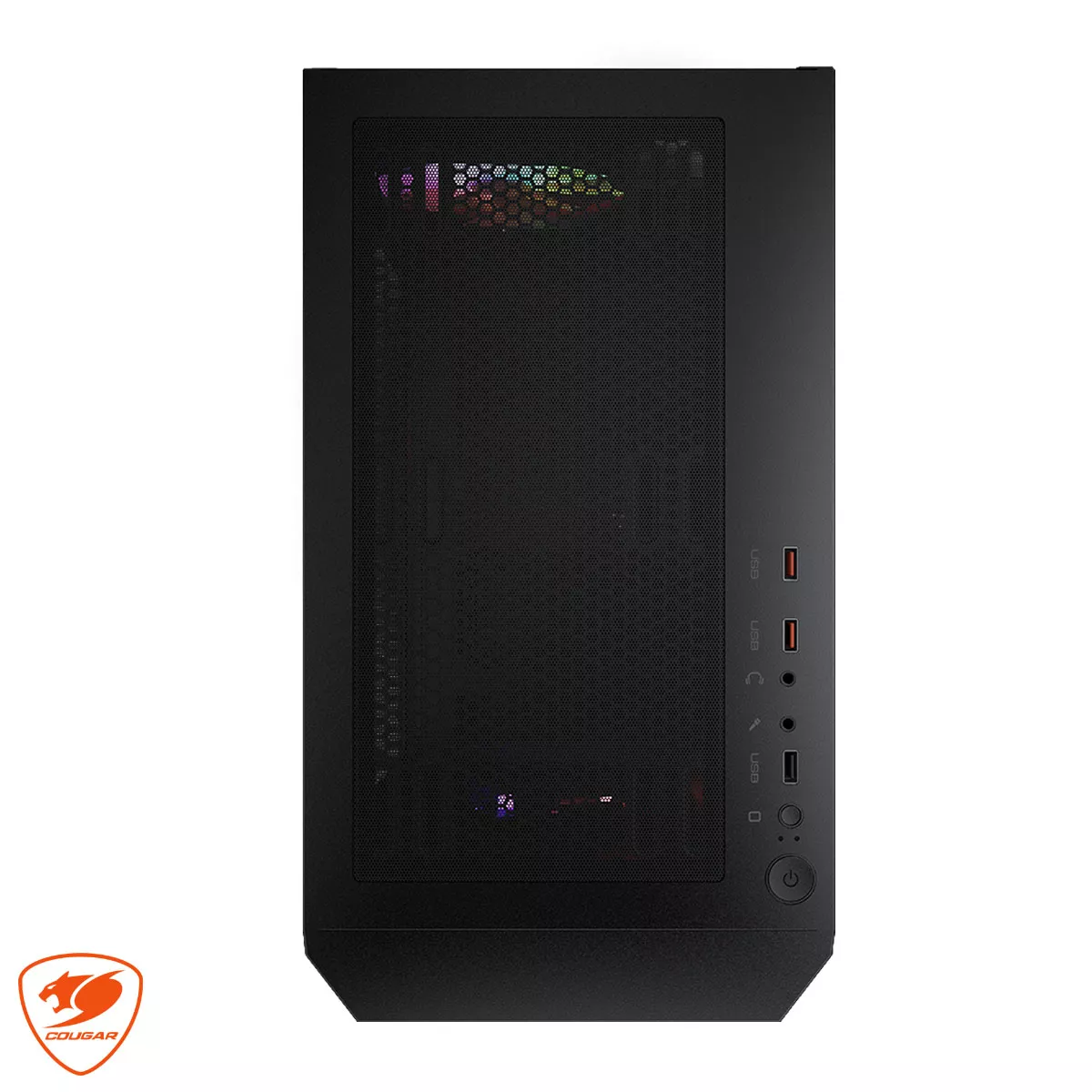 Case Cougar MX360 ATX Vidrio templado RGB Negro / 1 ventilador | Quito ...