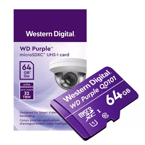 MicroSD Western Digital Purple Ultra Endurance 64Gb | Quito Ecuador