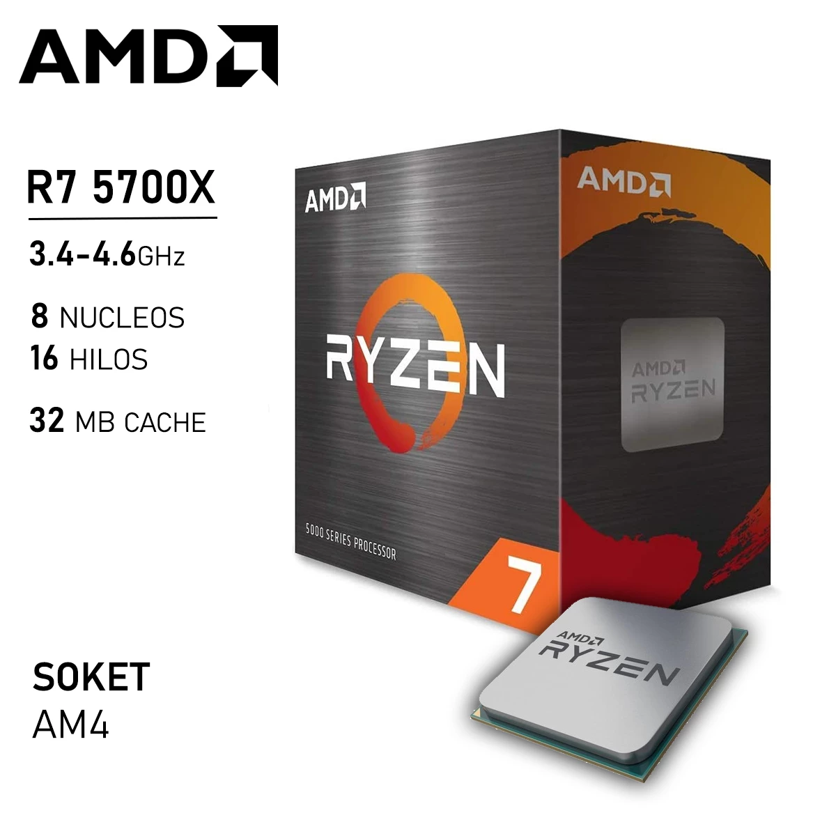 CPU Gamer Ryzen 7 5700X | 16GB DDR4 | 1TB 4.0 | RTX 4060 | Quito Ecuador