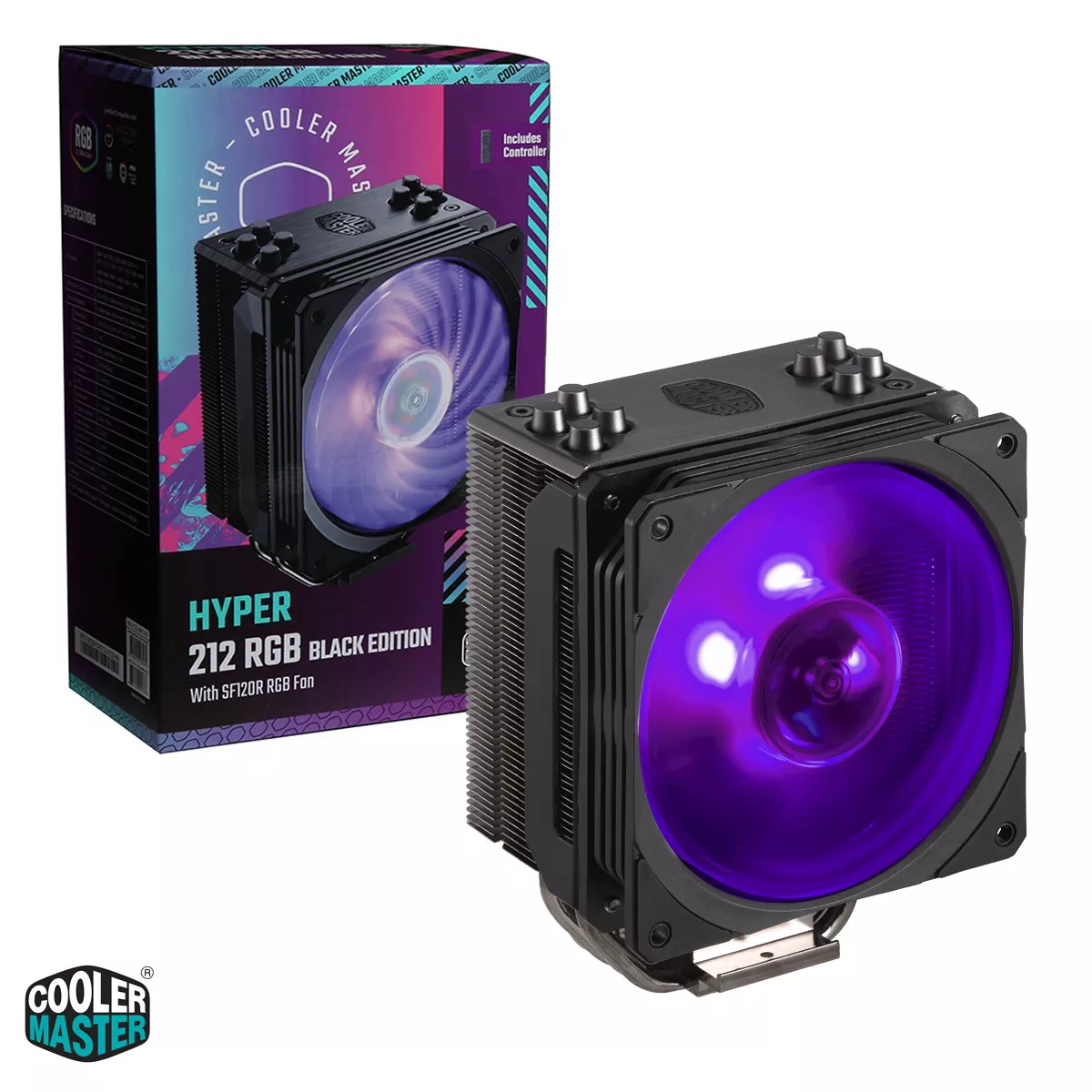 Cooler de aire Cooler Master Hyper 212 RGB LGA 1700 | Quito Ecuador