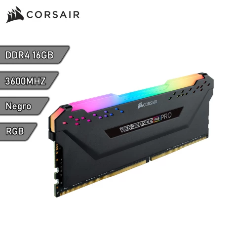 Memoria RAM DDR4 Corsair Vengeance PRO 16Gb 3600Mhz RGB | Quito Ecuador